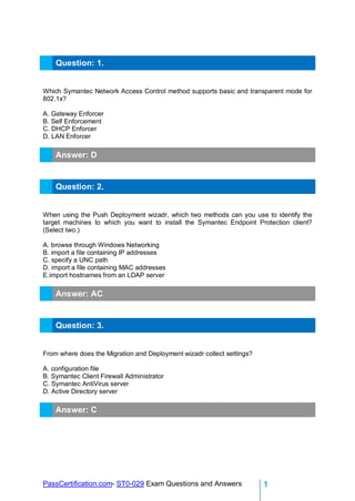 St0 029 question answers | PDF
