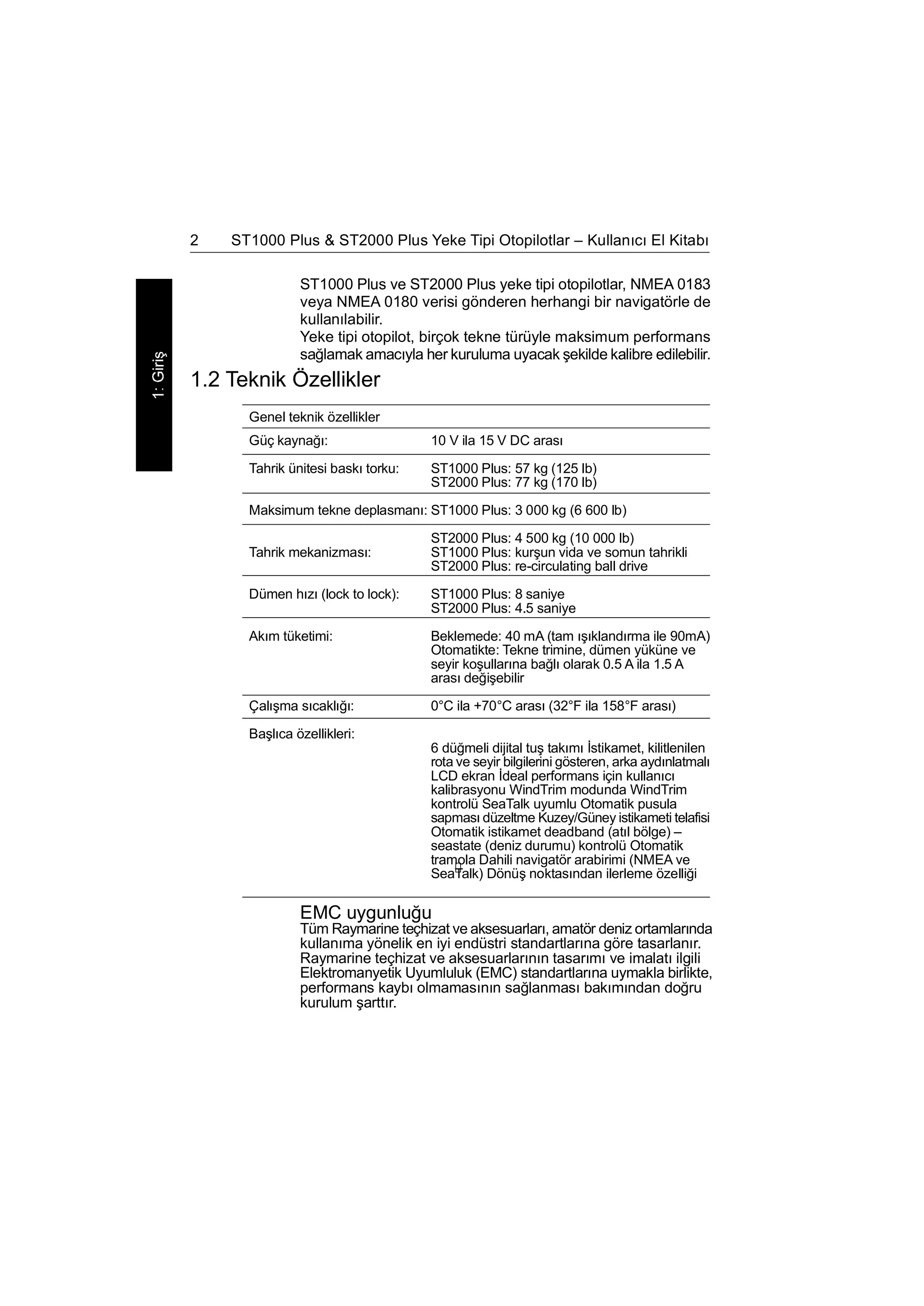 St1000 Ve St2000 Plus Otopilot Kullanma Kılavuzu Pdf