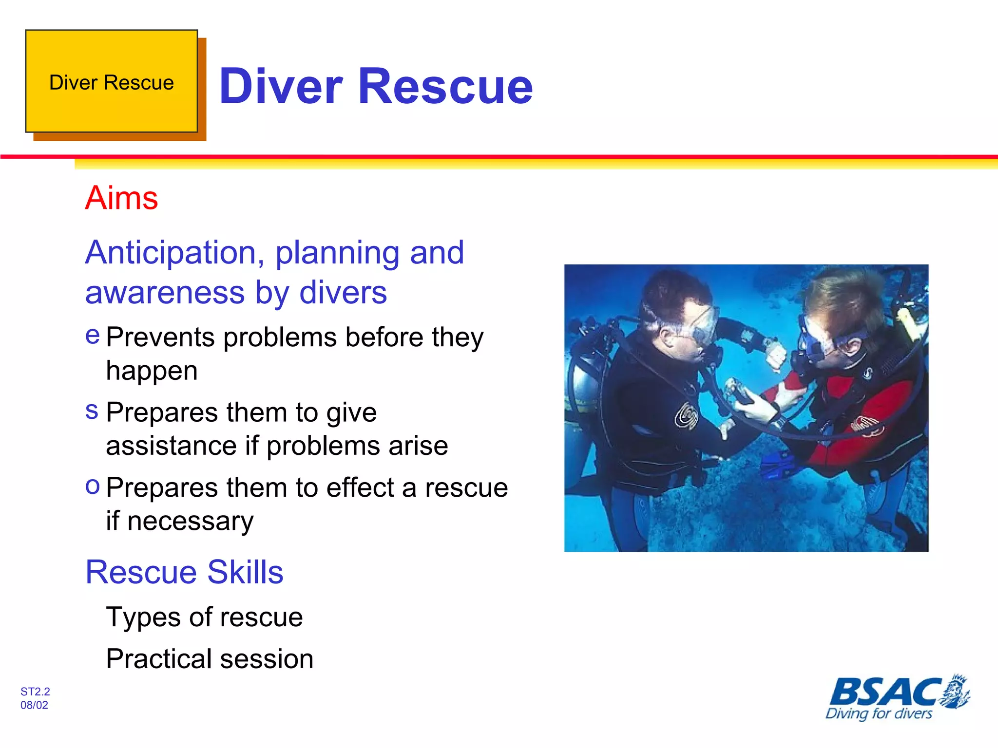 St2 diver rescue | PPT