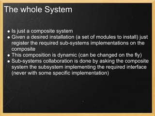 Emerging Aspects of Subsystem Architecture | PPT