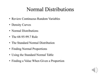 St201 d normal distributions | PPT