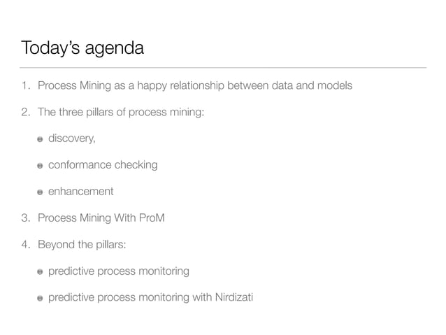 Process Mining and Predictive Monitoring: an overview | PDF