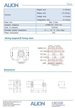 ST2P series multi range analogue timer relay | PDF | Consumer ...