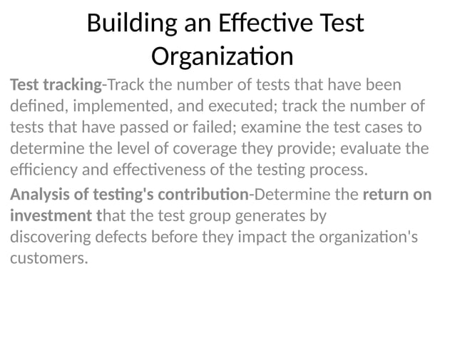 Various organization for Testing Organization | PPTX