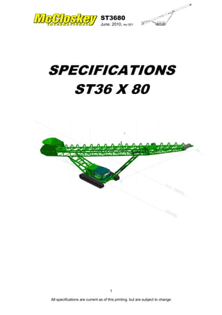 St36x80 tech spec (2) (1) | PDF | Commercial Trucks | Auto Body Styles