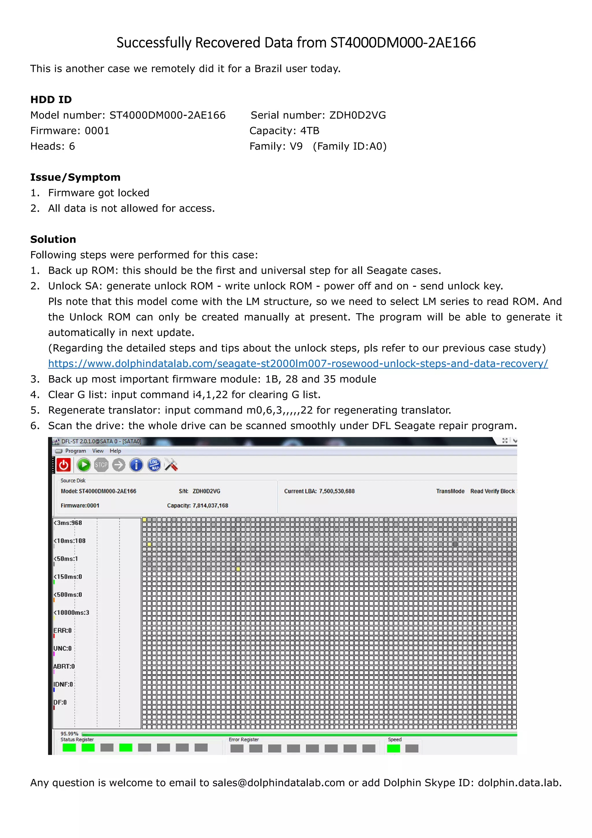 ST4000DM000-2AE166 FAMILY V9 DATA RECOVERY STEPS | PDF | IT and ...