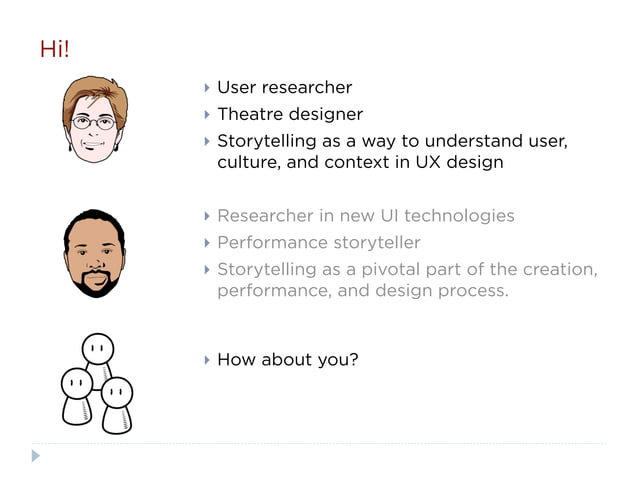 Storytelling for UX Workshop