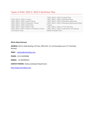 St52 seamless-pipe | PDF