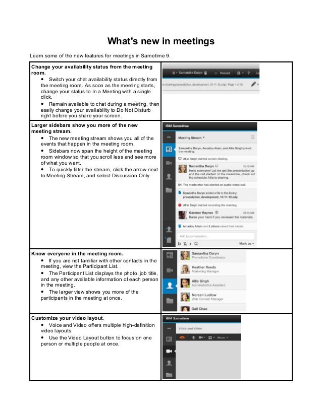 Preview IBM Sametime 9