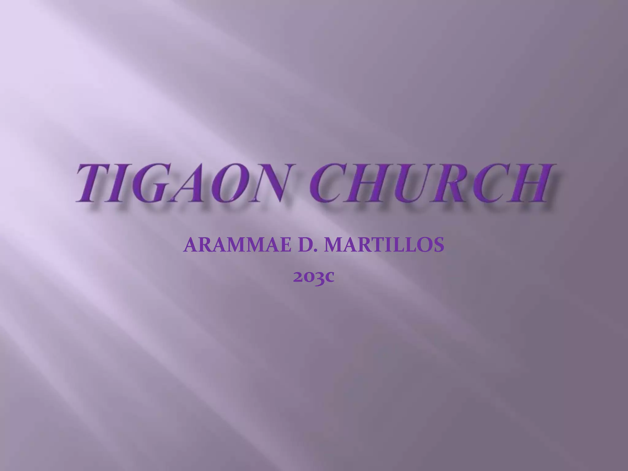 Sta. clara de asis church tigaon | PPTX