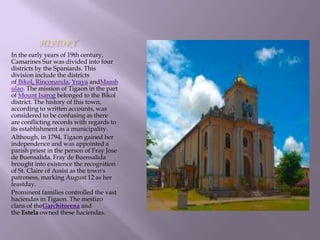 Sta. clara de asis church tigaon | PPTX