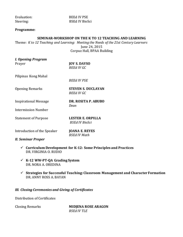 Training Design sample | DOCX