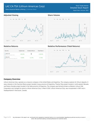 Lithium Americas Corp (LAC) Stock Analysis | PDF