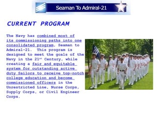 Seaman to Admiral-21 Program | PPT