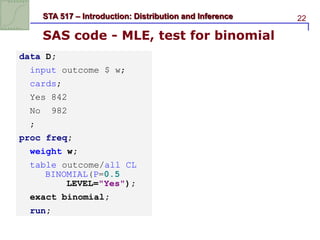 categorical data analysis Chap STA517-3.ppt