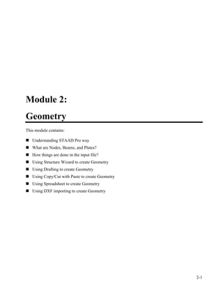 Staad. pro tuto | PDF