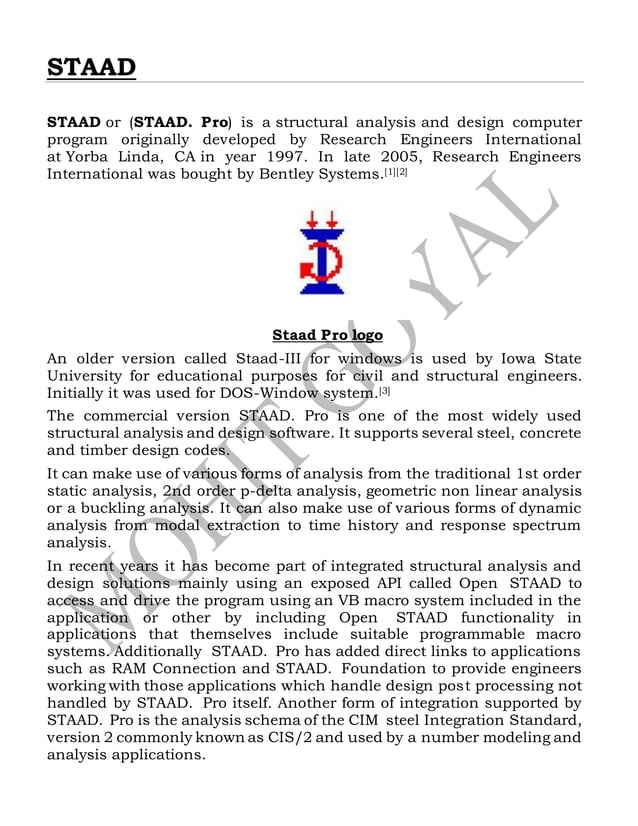 Staad | PDF