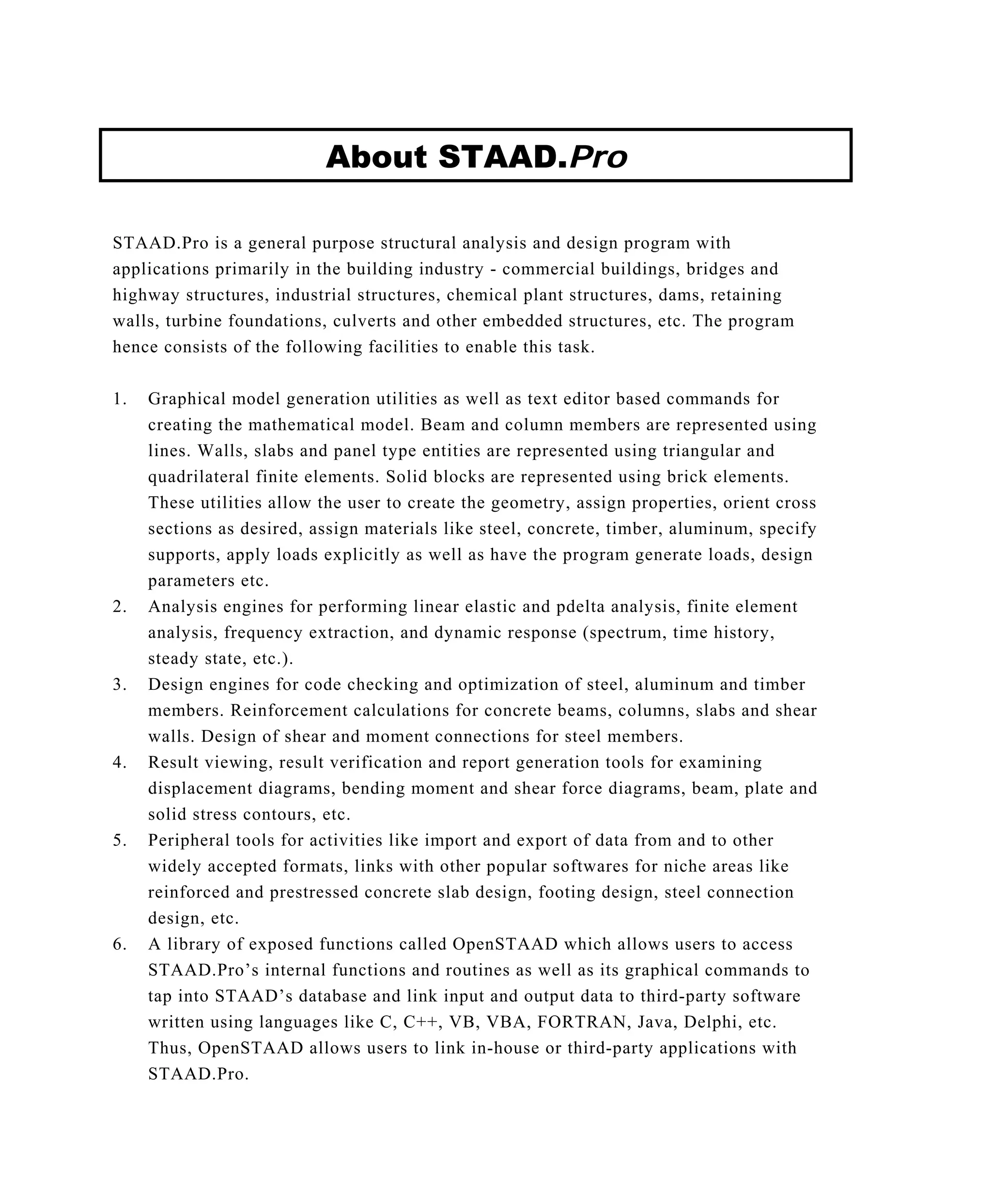Tutorial Staad-Pro | PDF
