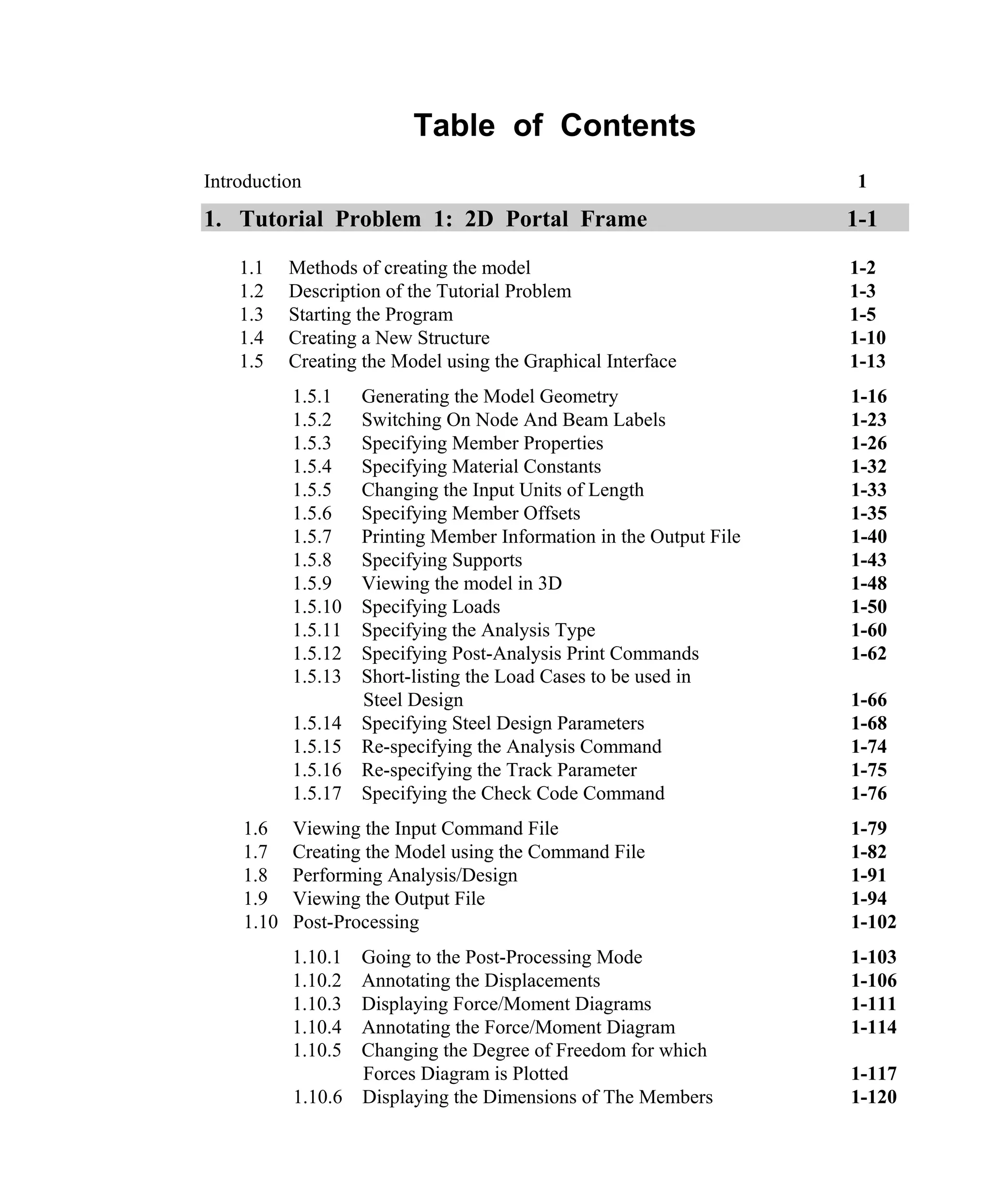 Tutorial Staad-Pro | PDF