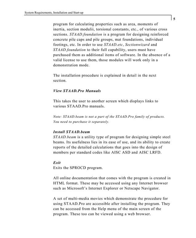 Tutorial Staad-Pro | PDF