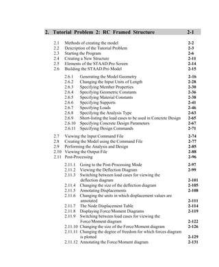Tutorial Staad-Pro | PDF