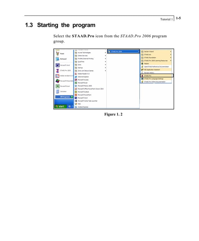 Tutorial Staad-Pro | PDF