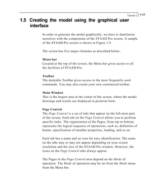 Tutorial Staad-Pro | PDF