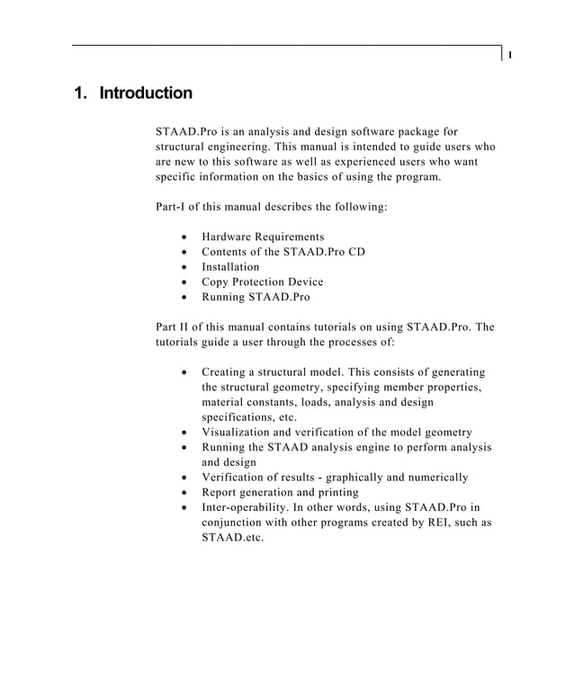 Tutorial Staad-Pro | PDF