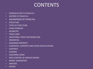 Staad-pro Introduction- for the beginner | PDF