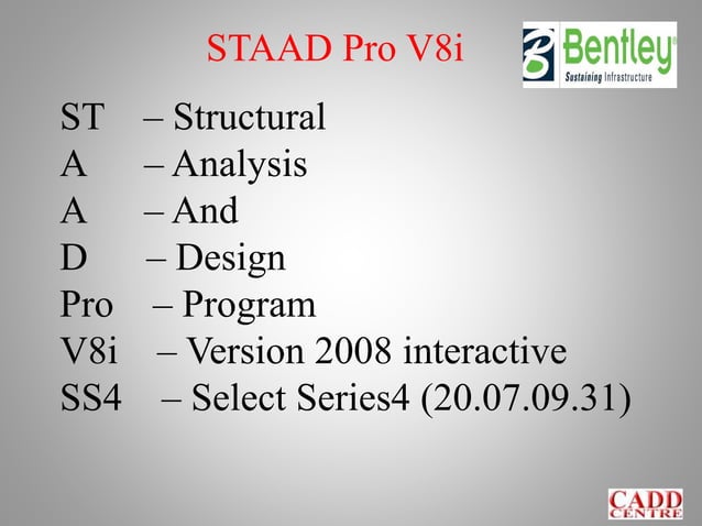 Staad Pro Intro | PPTX