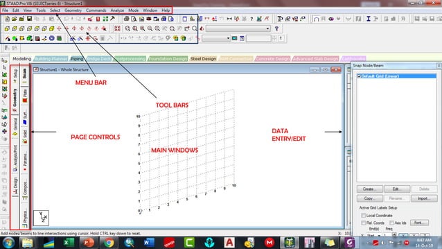 Introduction to StaadPro | PDF