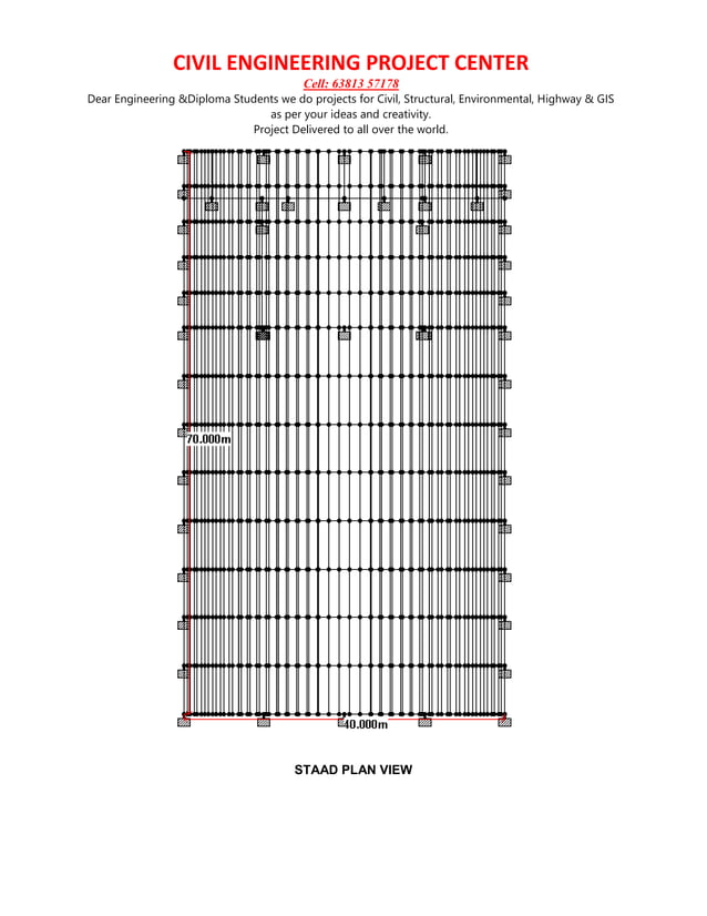 CIVIL ENGINEERING PROJECTS OUTPUTS STAAD OUTPUTS REPORT ACTIVITY | PDF