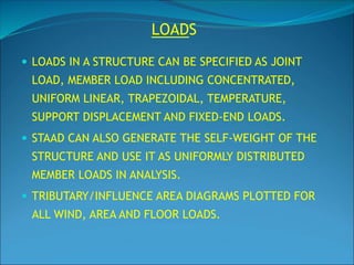 STAAD ppt.ppt | Graphics Software | Computer Software and Applications