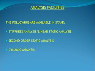 STAAD ppt.ppt | Graphics Software | Computer Software and Applications