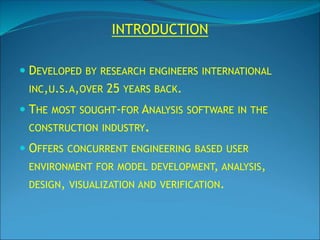 STAAD ppt.ppt | Graphics Software | Computer Software and Applications