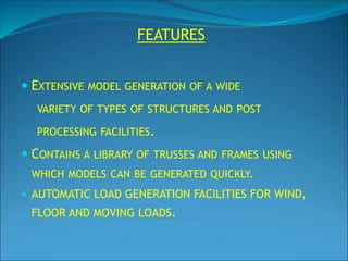 STAAD ppt.ppt | Graphics Software | Computer Software and Applications