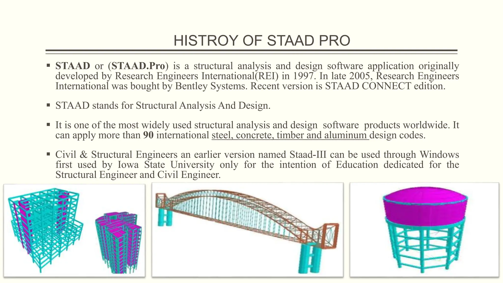 STAAD PRO BASIC DETAIL OF WORKFLOW _2602 | PPTX