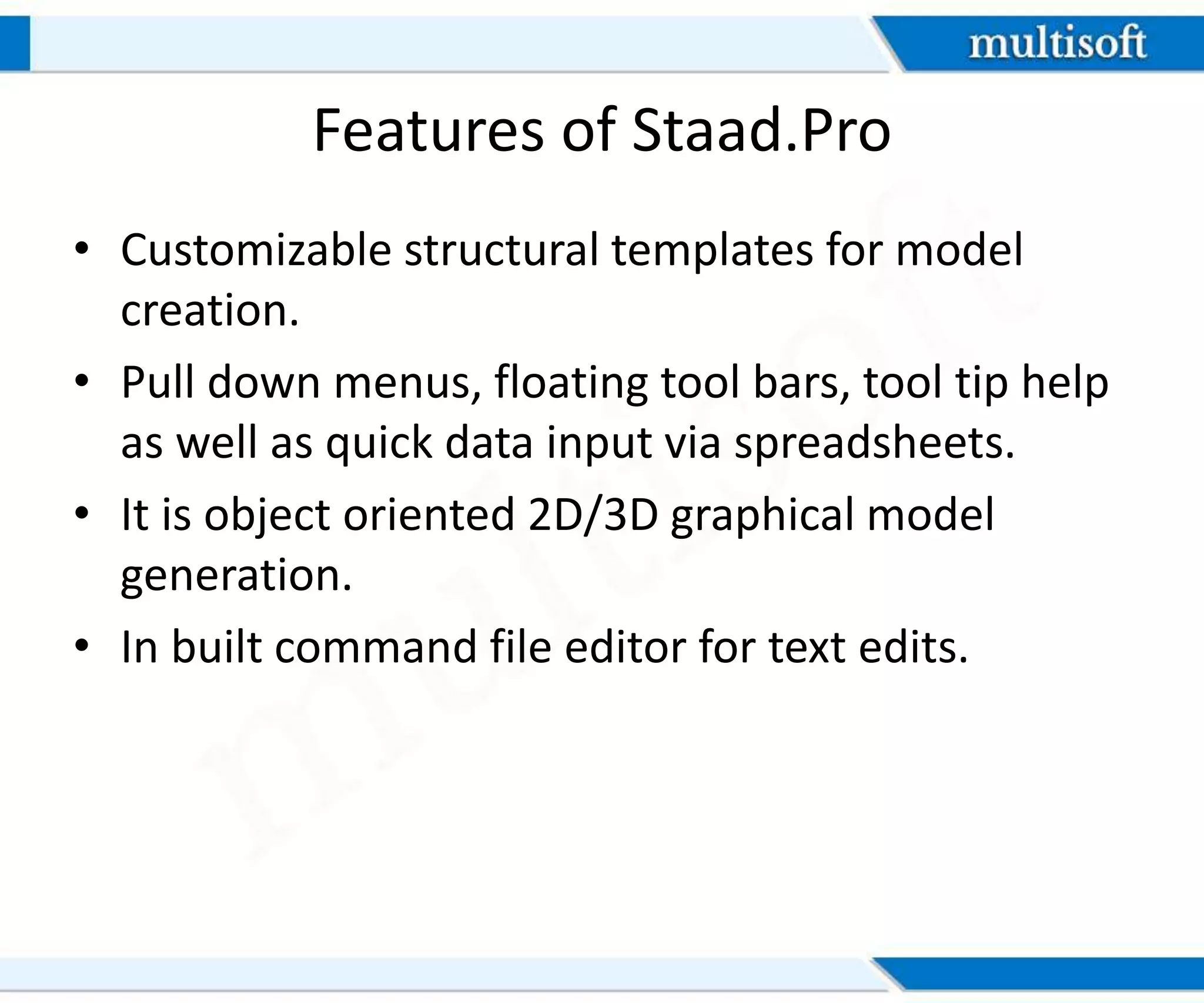 STAAD.Pro v8i Training | PPTX