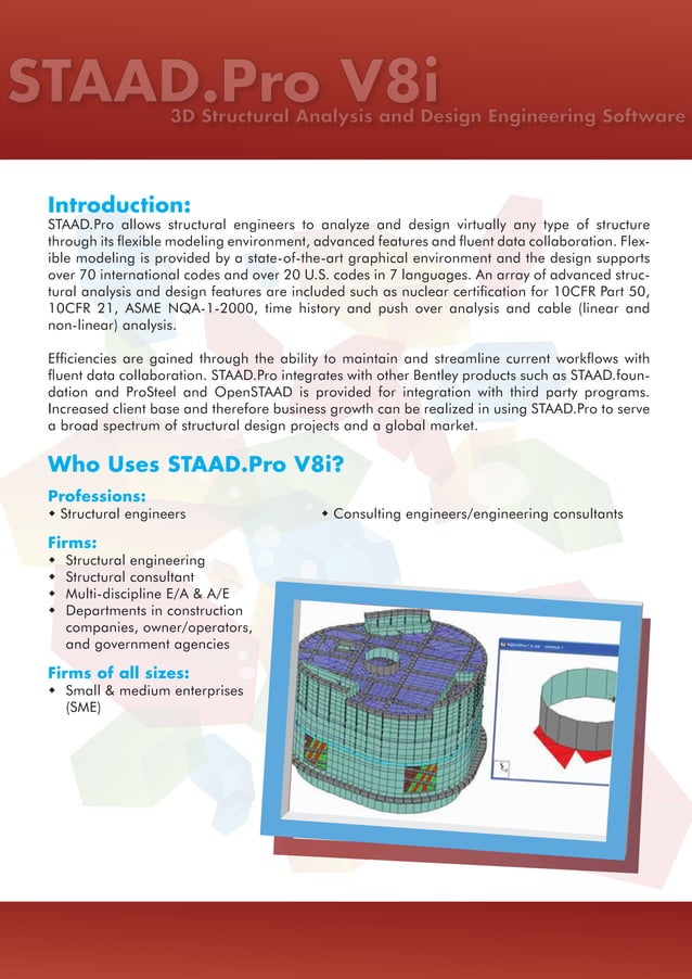 Staad pro brochure | PDF