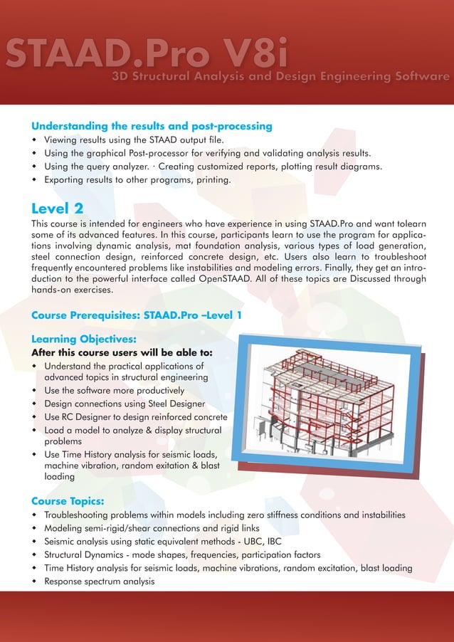 Staad pro brochure | PDF