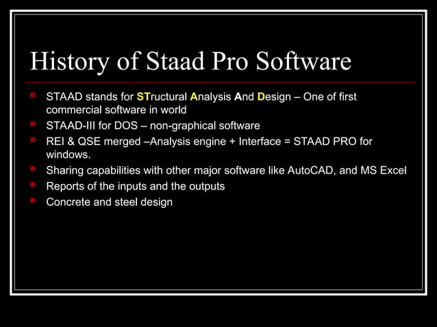 Staad Pro basics on matrix method of analysis.ppt