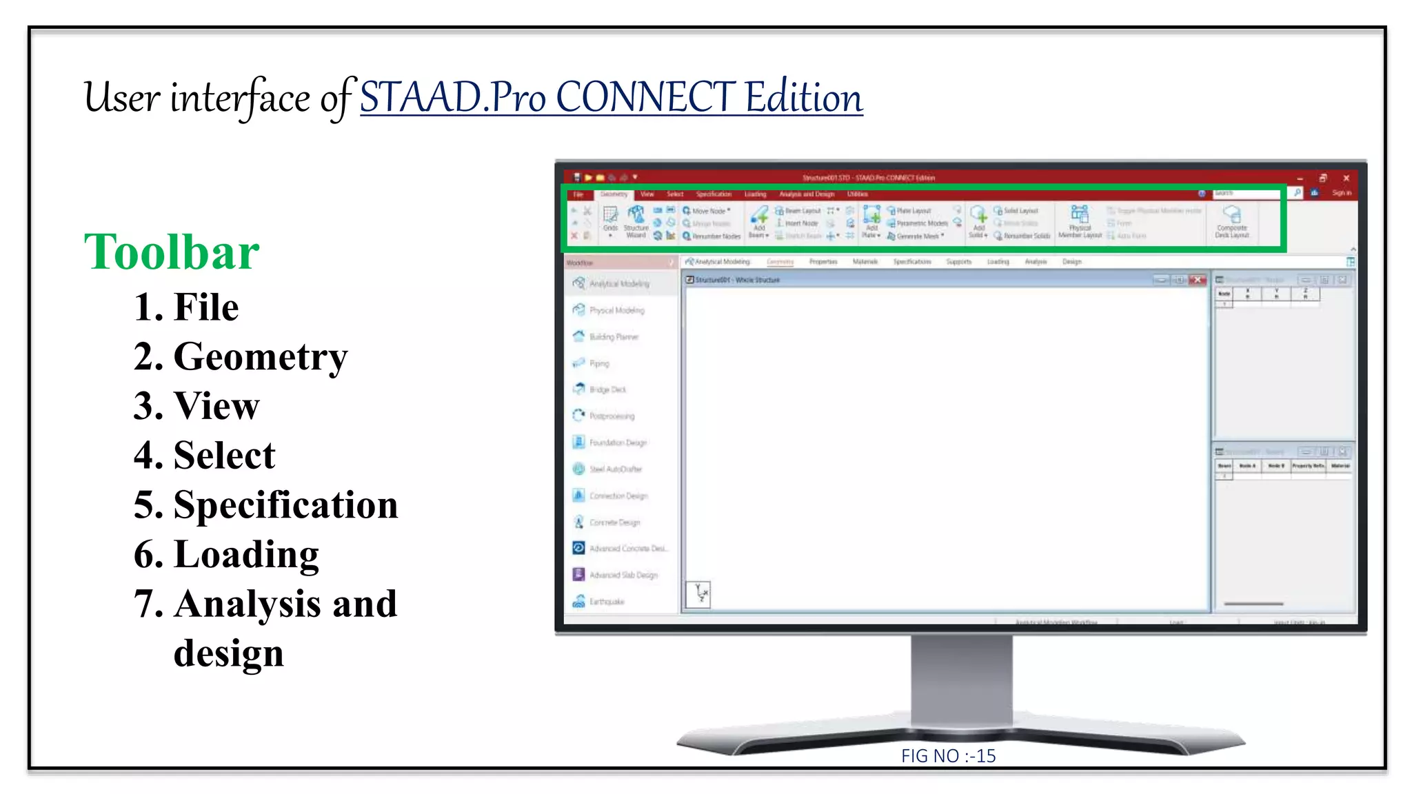 STAAD PRO CONNECT EDITION (SUMMER INTERNSHIP TRAINING) | PPTX