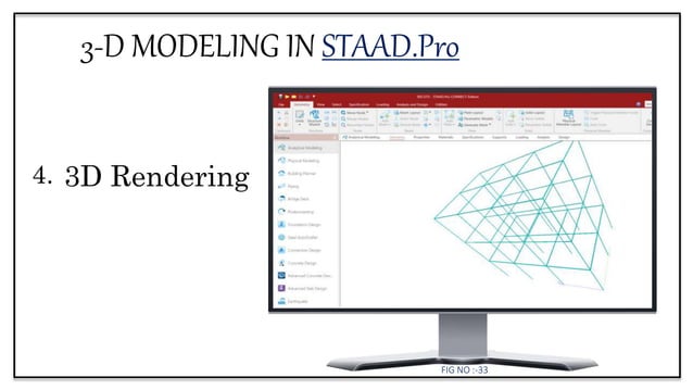 STAAD PRO CONNECT EDITION (SUMMER INTERNSHIP TRAINING) | PPTX | 3-D ...