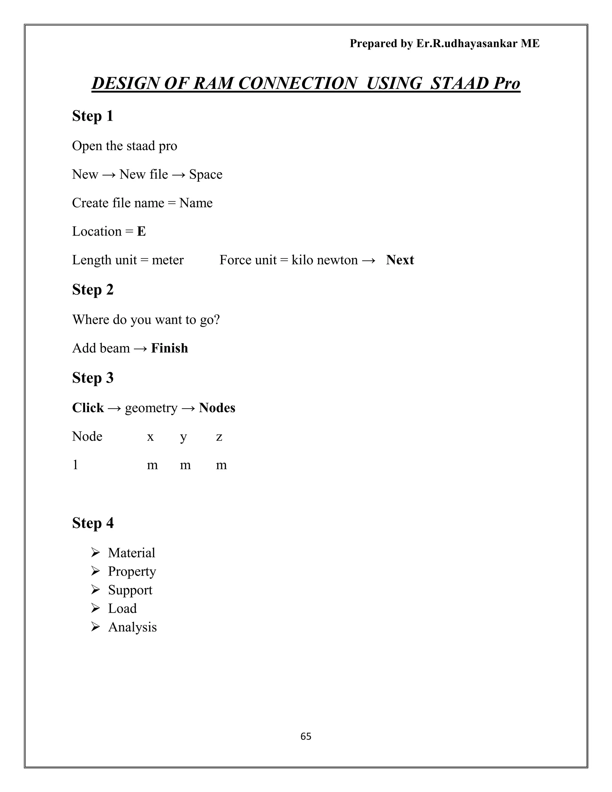 Staad pro notes | PDF