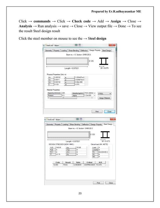 Staad pro notes | PDF