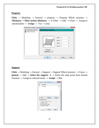 Staad pro notes | PDF