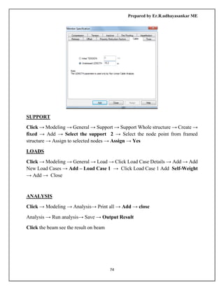 Staad pro notes | PDF