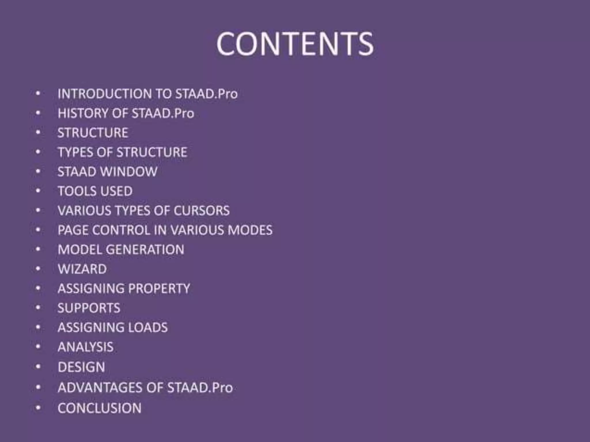 Staad Pro Workshop Pptx