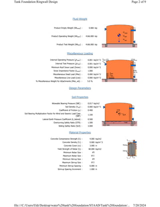 tank design option using software for water tank | PDF | Civil ...