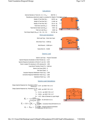 tank design option using software for water tank | PDF | Civil ...